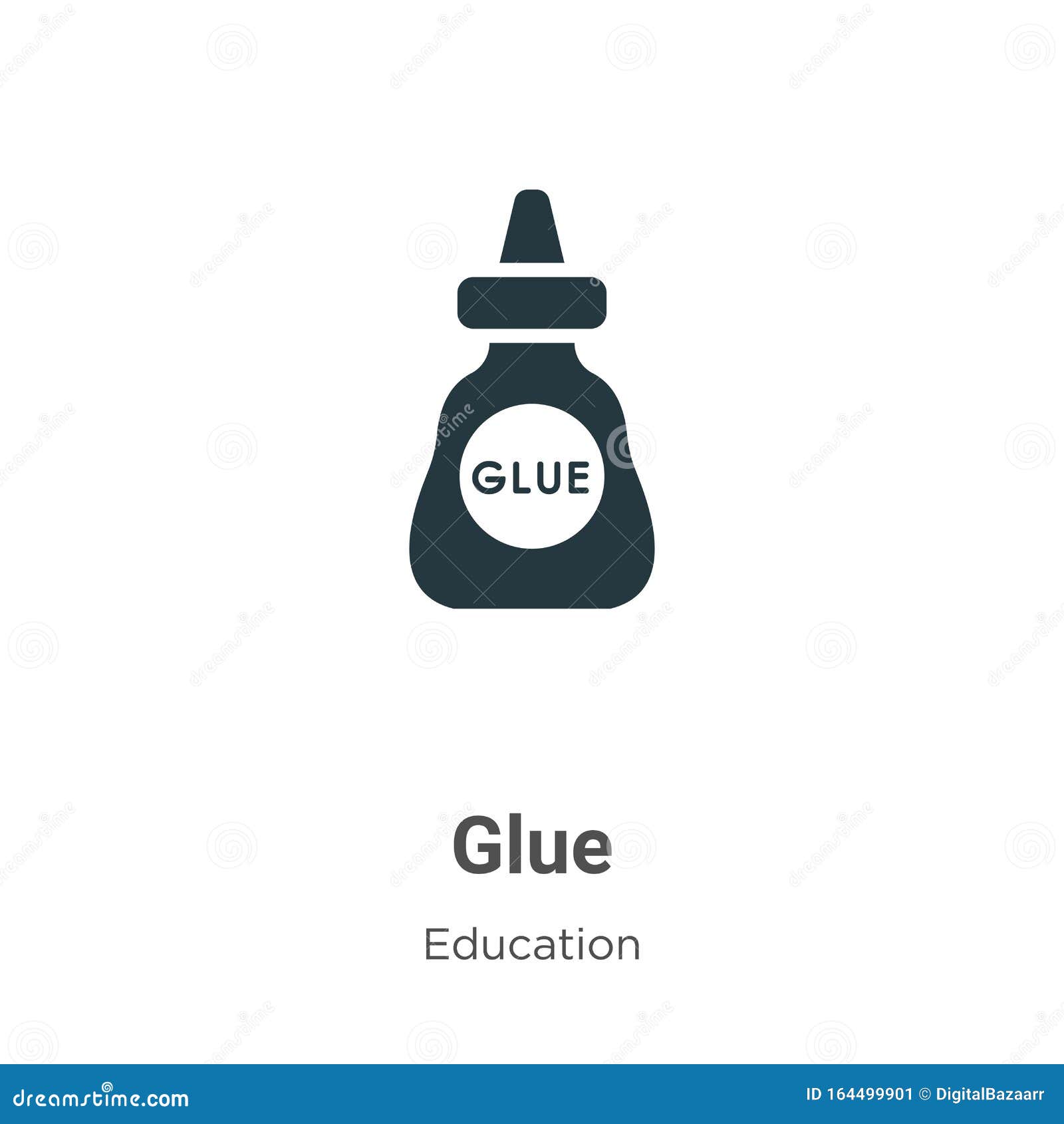 Glue Vector Icon on White Background. Flat Vector Glue Icon Symbol Sign ...