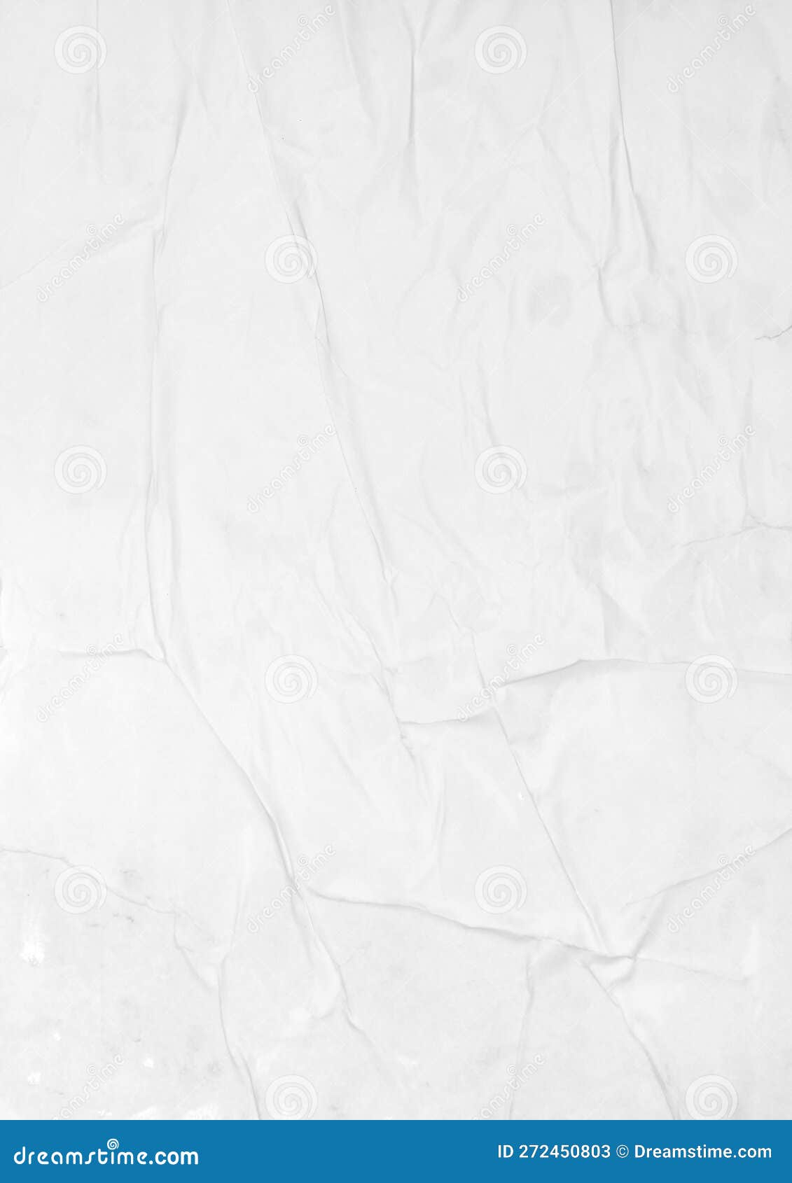White Glued, Wrinkled and Crumpled Paper Texture Stock Image - Image of ...