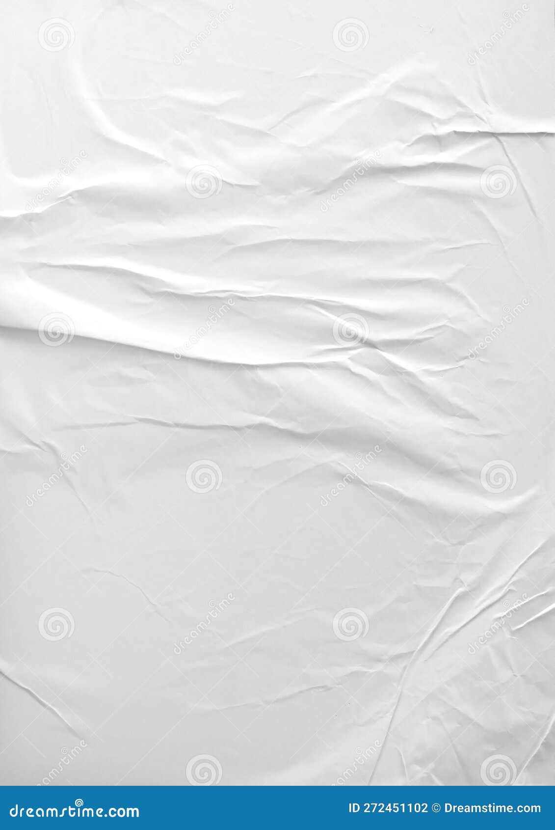 White Glued, Wrinkled and Crumpled Paper Texture Stock Photo - Image of ...