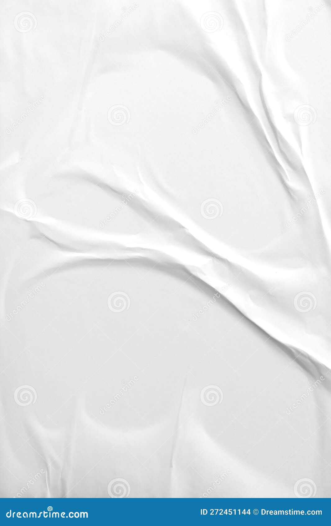 White Glued, Wrinkled and Crumpled Paper Texture Stock Photo - Image of ...