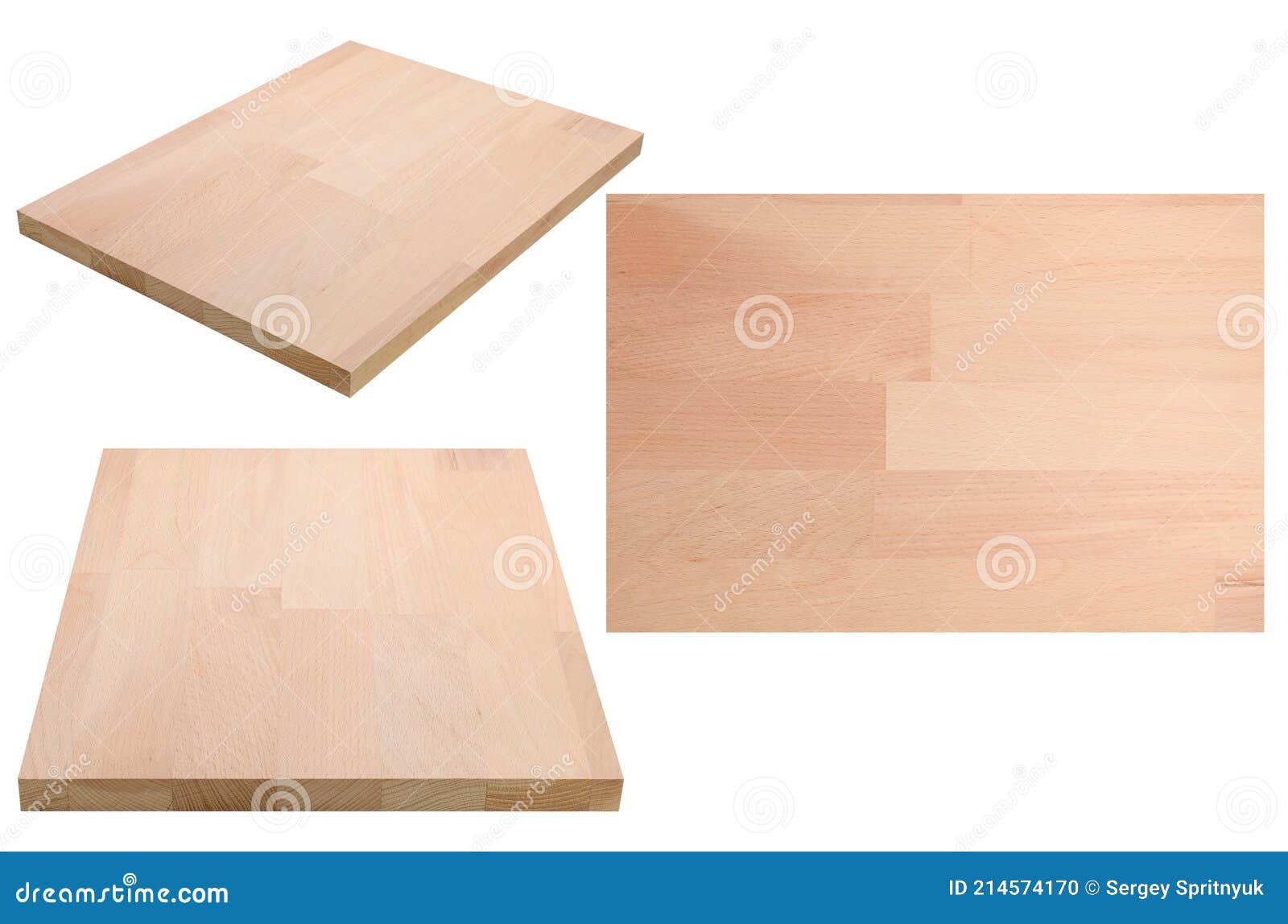 Glued Beech Board, Set of 3 Photos Stock Photo - Image of natural ...