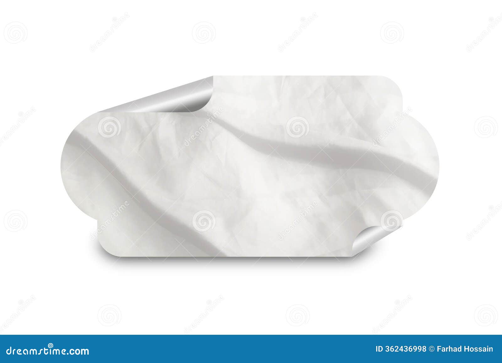 Blank Glued Paper Sticker Tag Label Texture Stock Photo - Image of ...