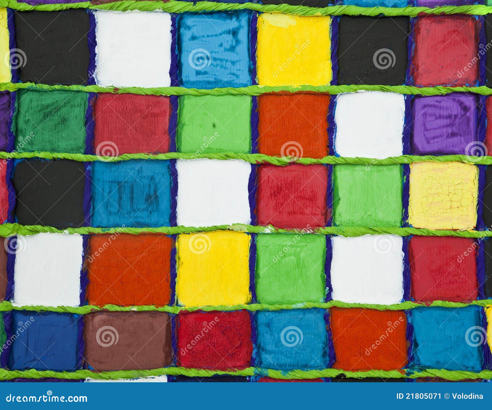 It Is Glued Squares Painted In Watercolor Royalty-Free Stock Photo ...