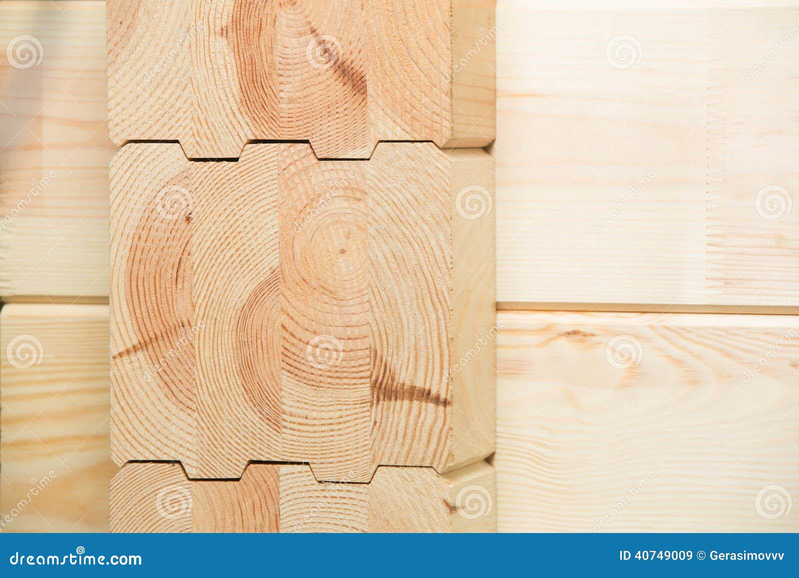 Glued Timber Construction Elements Stock Image - Image of woodwork ...