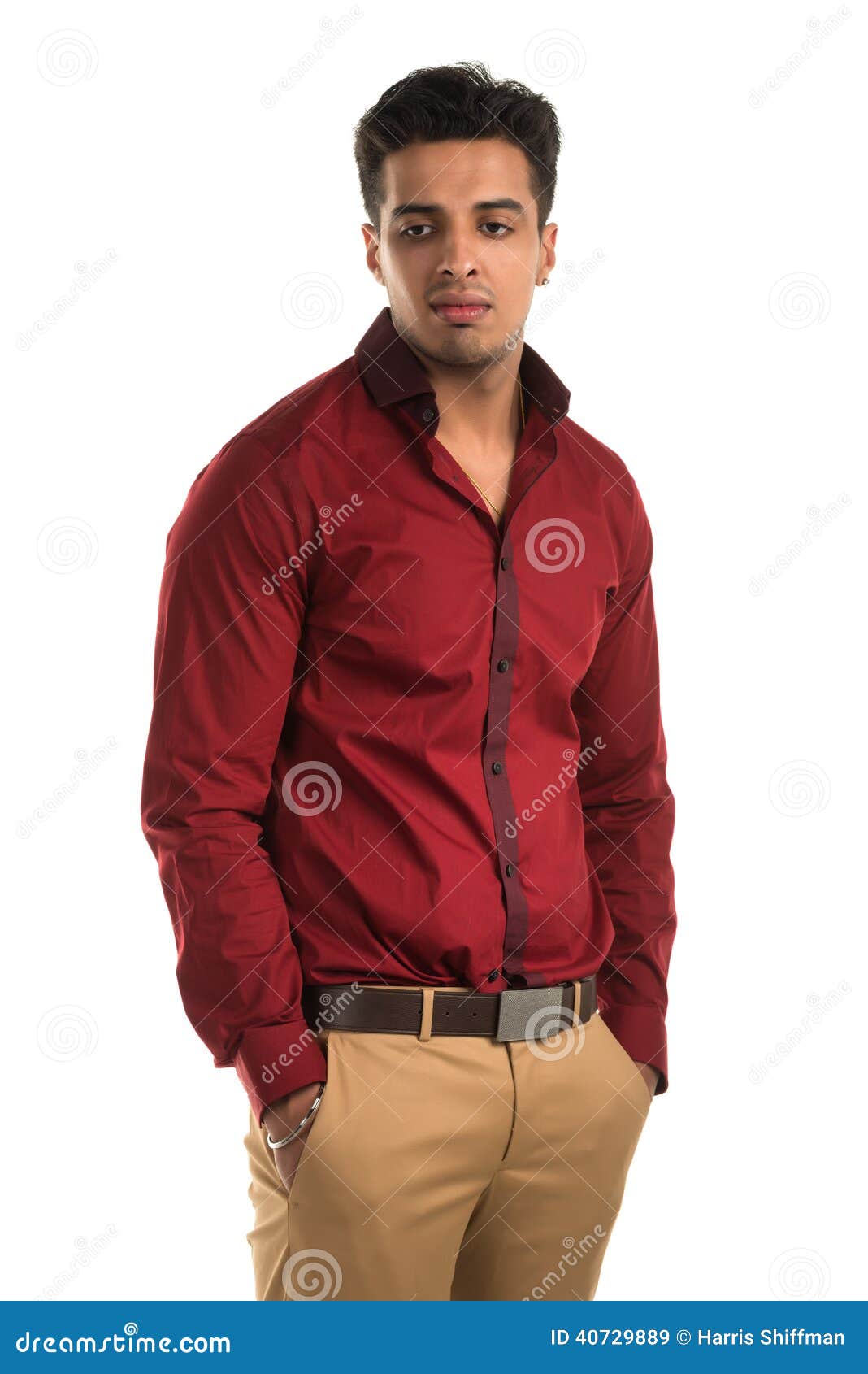 Glum man stock image. Image of shirt, east, dark, attractive - 40729889