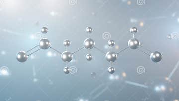Glutaraldehyde Molecular Structure, 3d Model Molecule, Crosslinking ...
