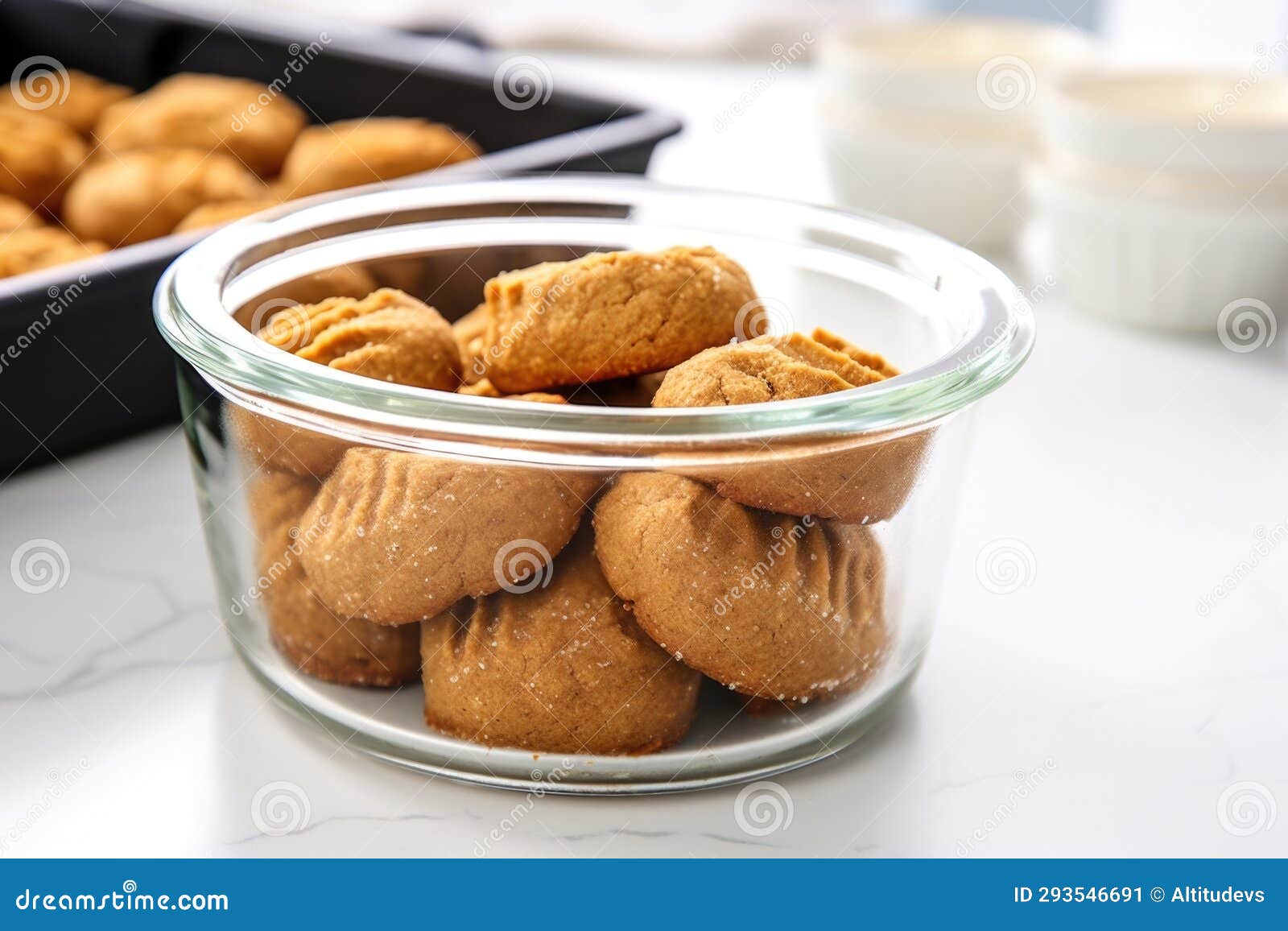 Gluten-free Cookies in a Clear Container Stock Image - Image of ...