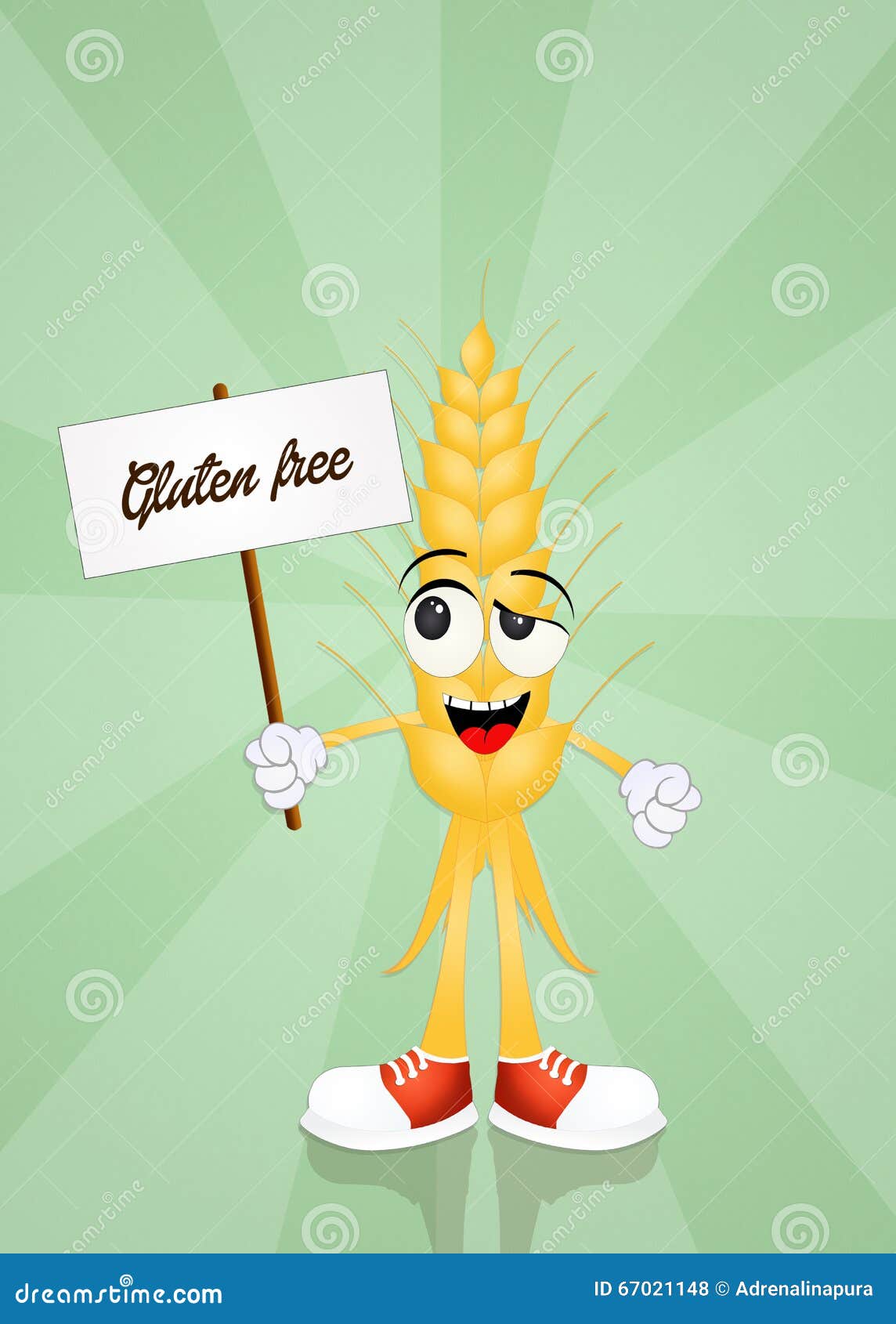 Gluten free stock illustration. Illustration of cartoon - 67021148