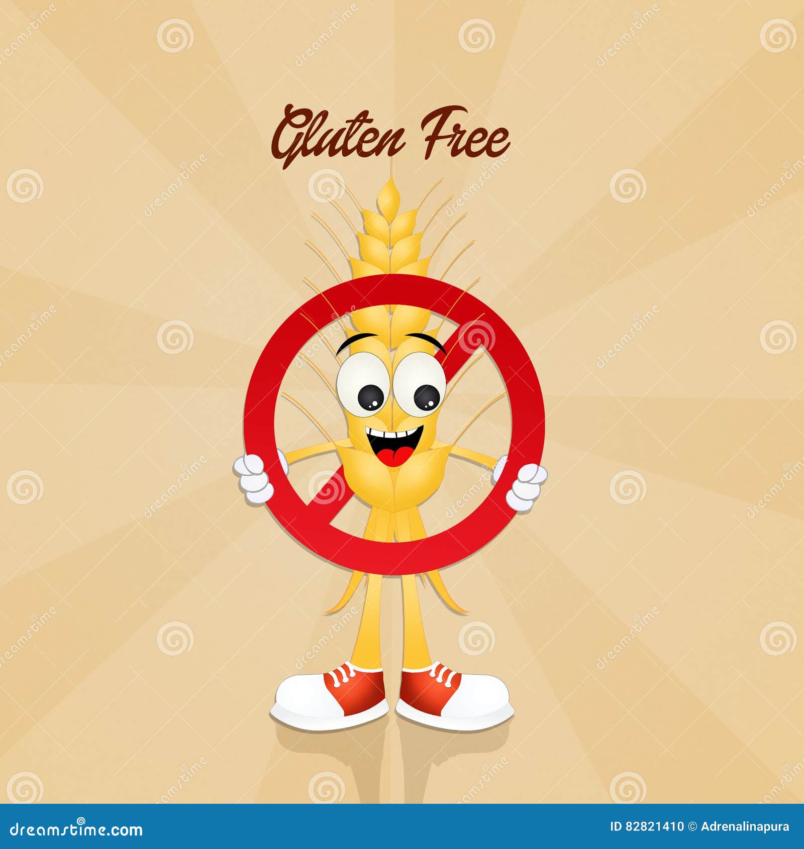 Gluten free stock illustration. Illustration of bread - 82821410