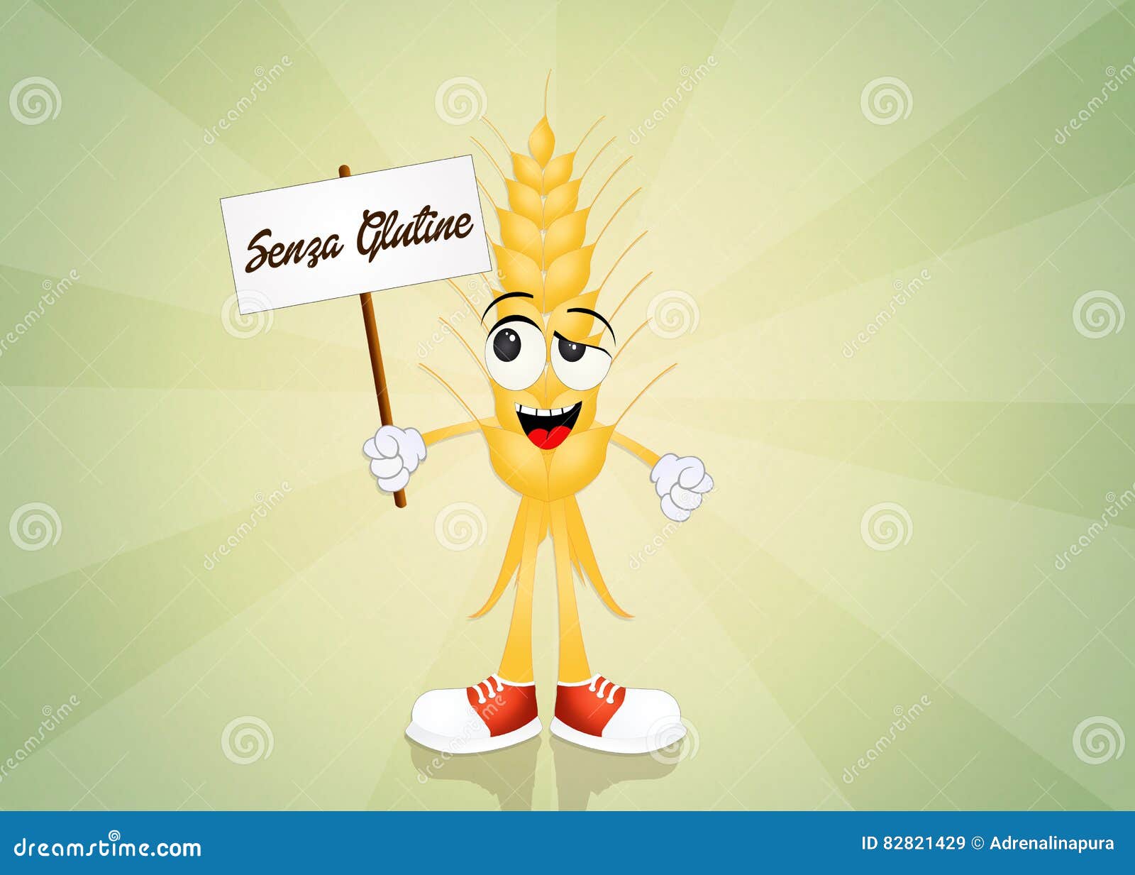 Gluten free stock illustration. Illustration of cartoon - 82821429