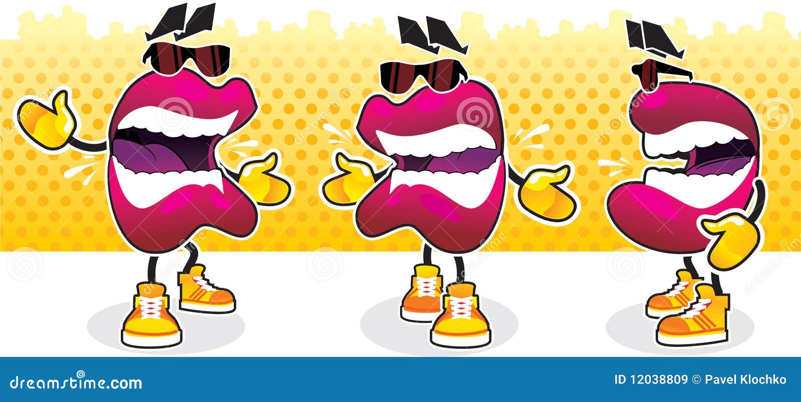 Glutton Hungry. Fat Man Open Mouth. Heavy Eater Cartoon Vector ...