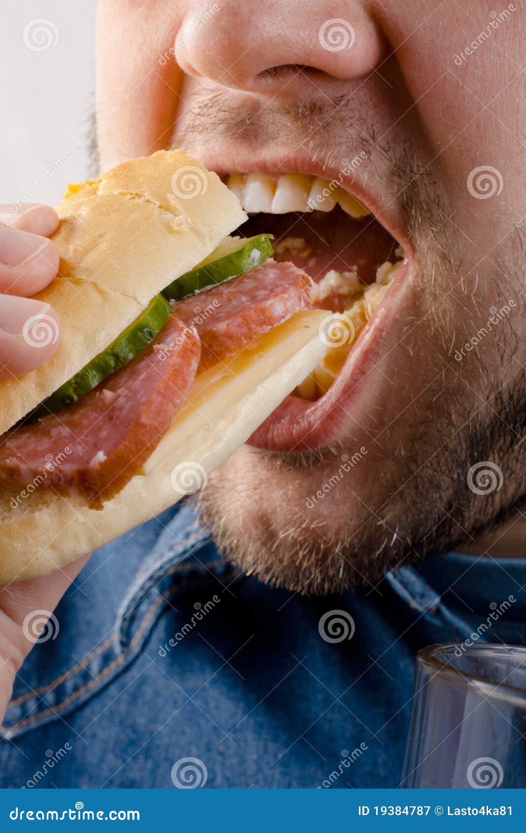 Glutton stock image. Image of sandwich, nutrition, meal - 19384787