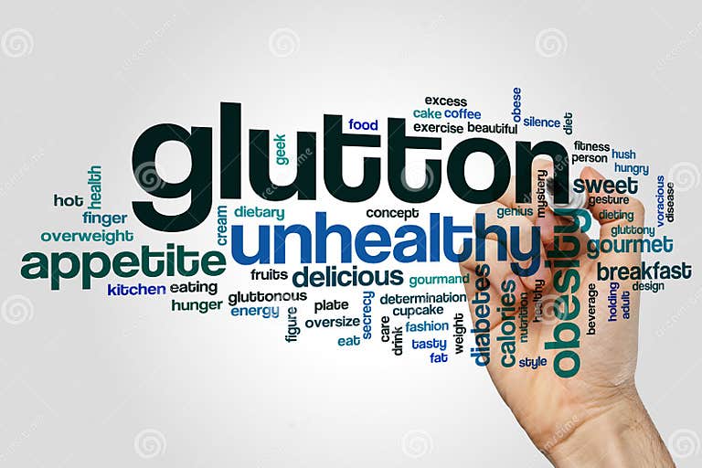 Glutton word cloud stock illustration. Illustration of gourmand - 88648623