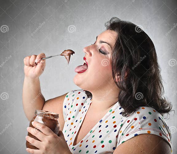 Gluttony stock image. Image of adult, cocoa, choco, girl - 20092495