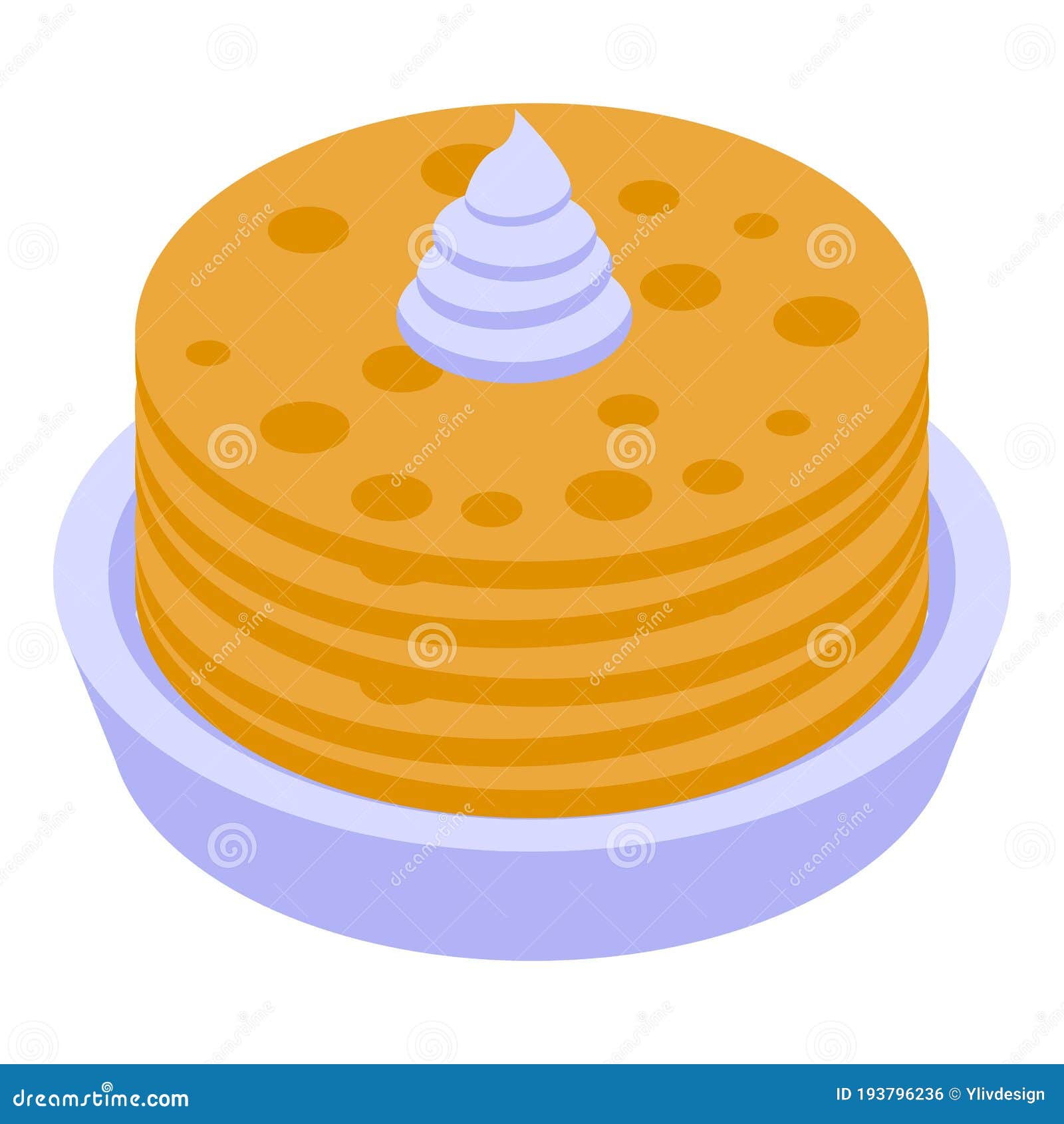 Gluttony Cake Icon, Isometric Style Stock Vector - Illustration of cake ...