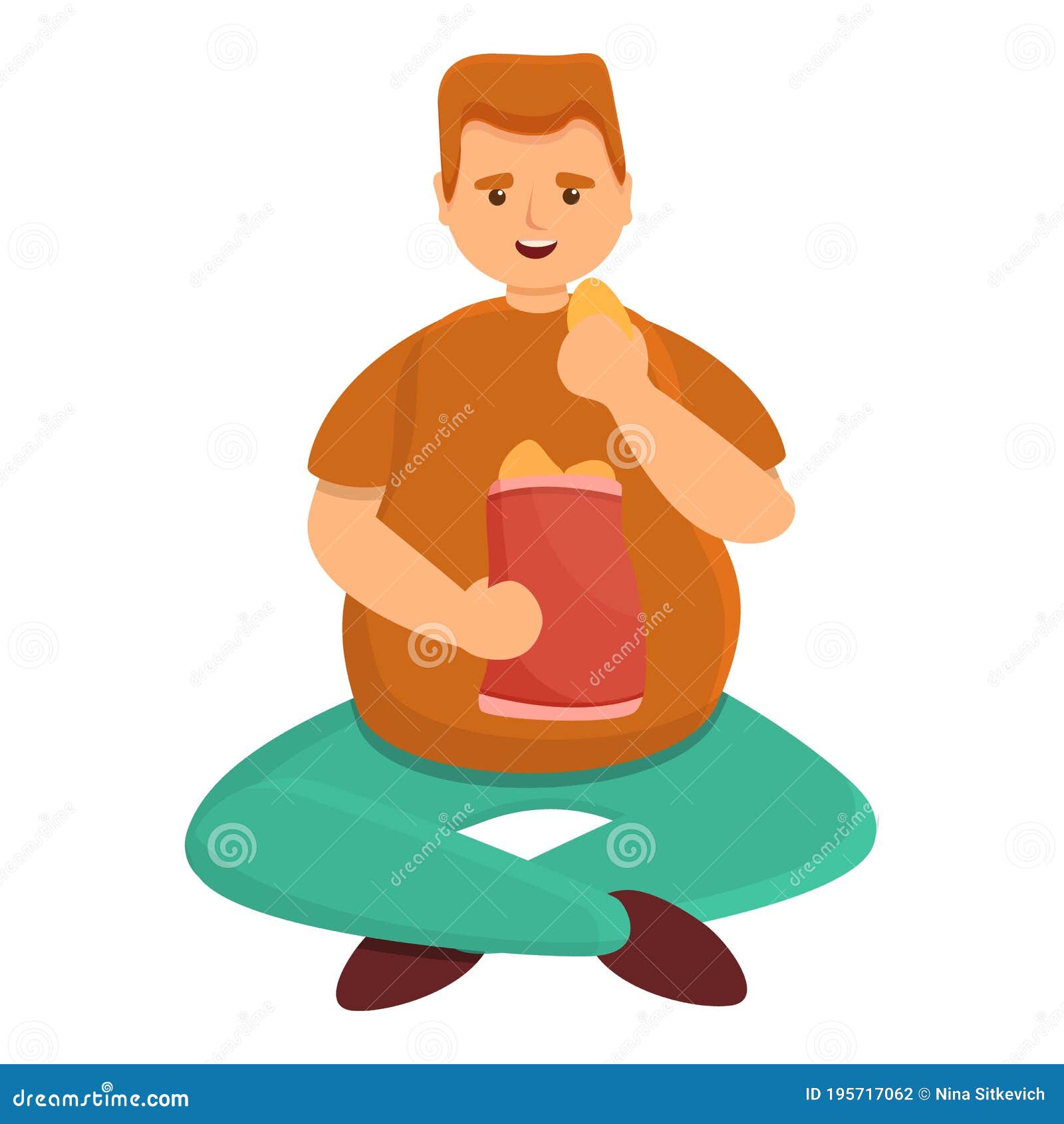 The Gluttony Sin Black Cartoon Vector | CartoonDealer.com #96103605