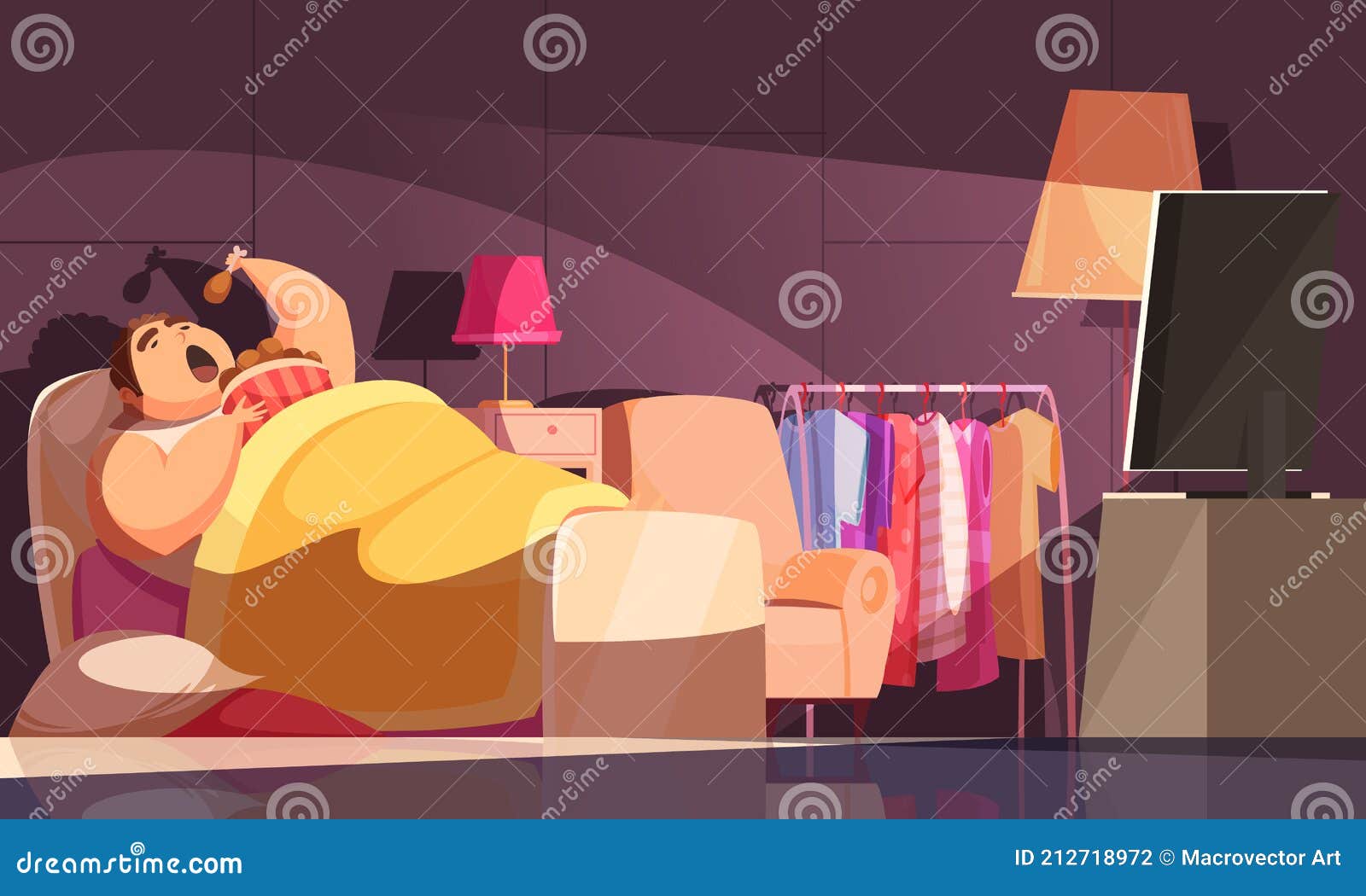 Gluttony Background Illustration | CartoonDealer.com #132237418