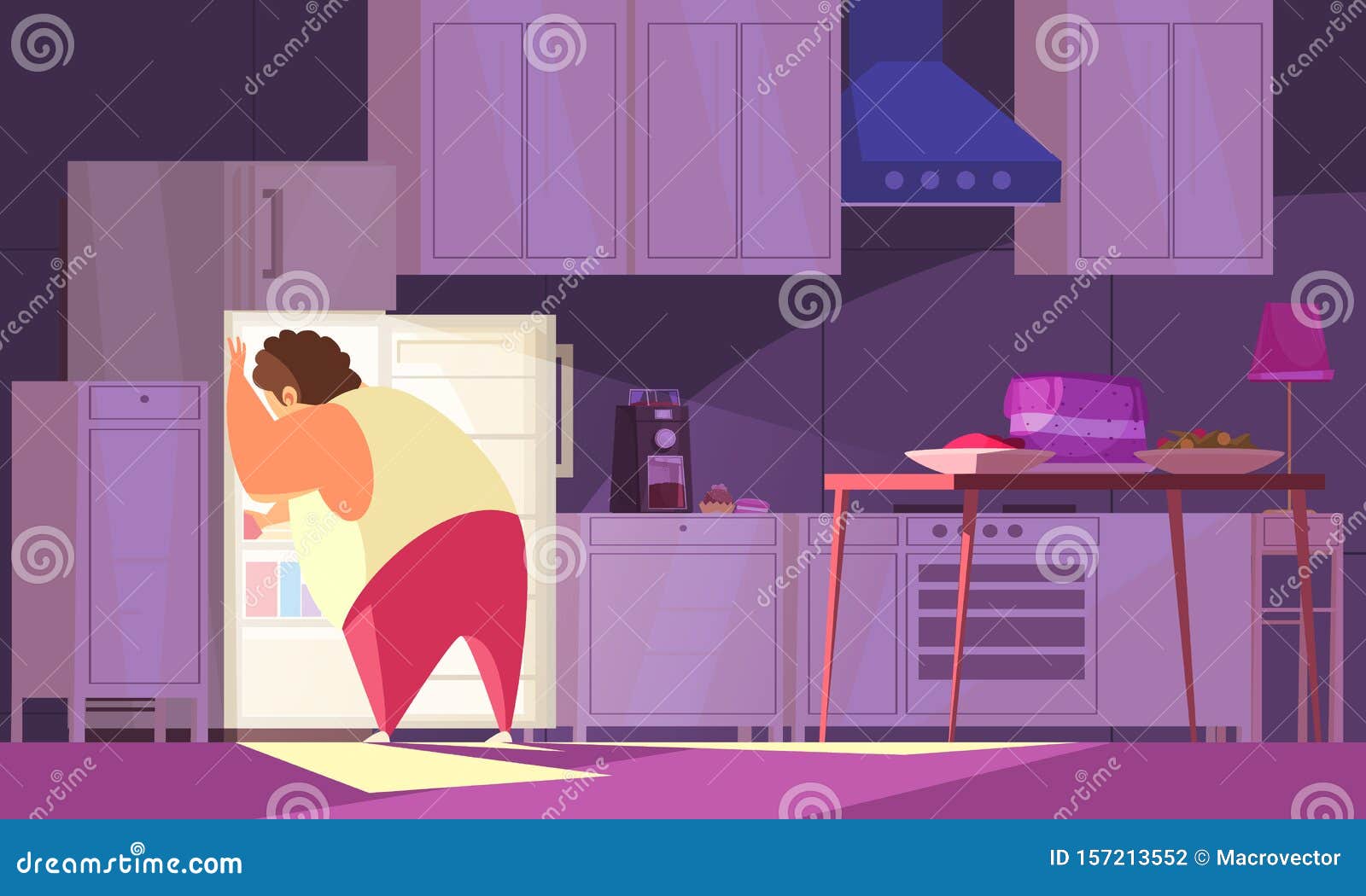 Gluttony Background Illustration | CartoonDealer.com #132237418