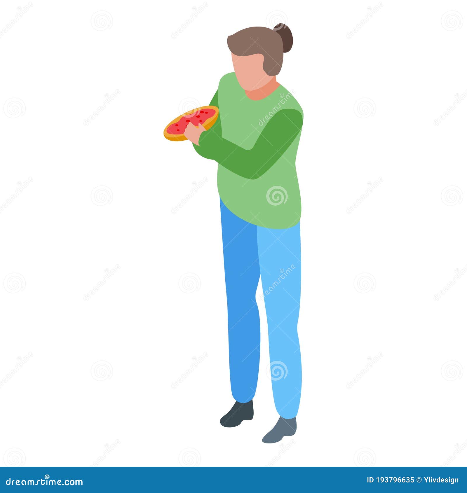 Gluttony Icon, Cartoon Style Vector Illustration | CartoonDealer.com ...