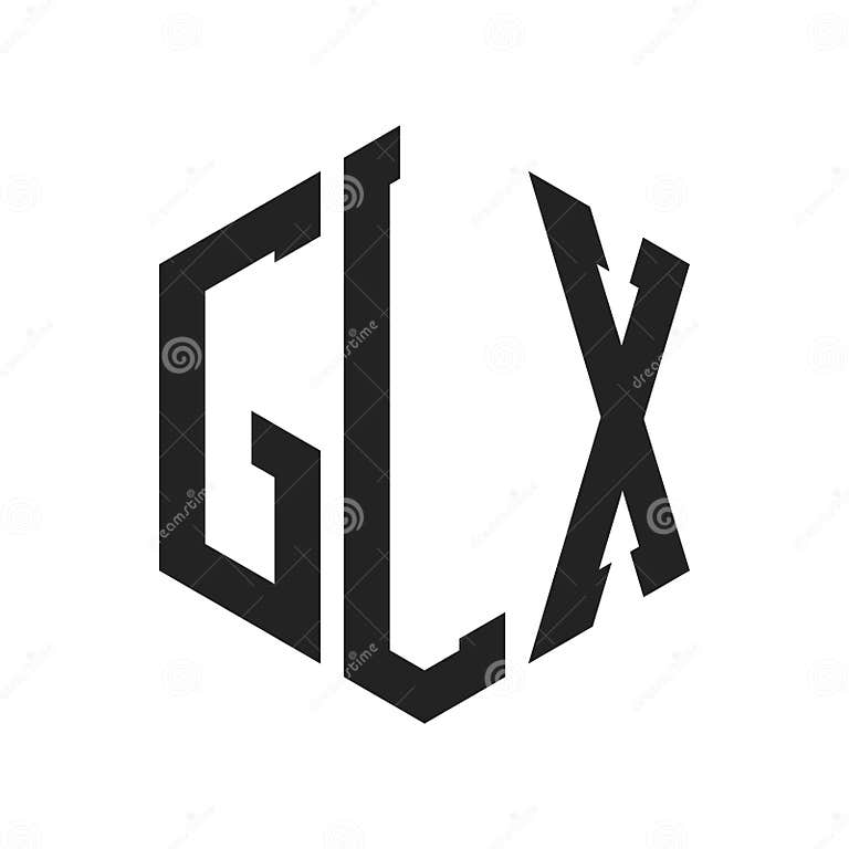GLX Logo Design. Initial Letter GLX Monogram Logo Using Hexagon Shape ...