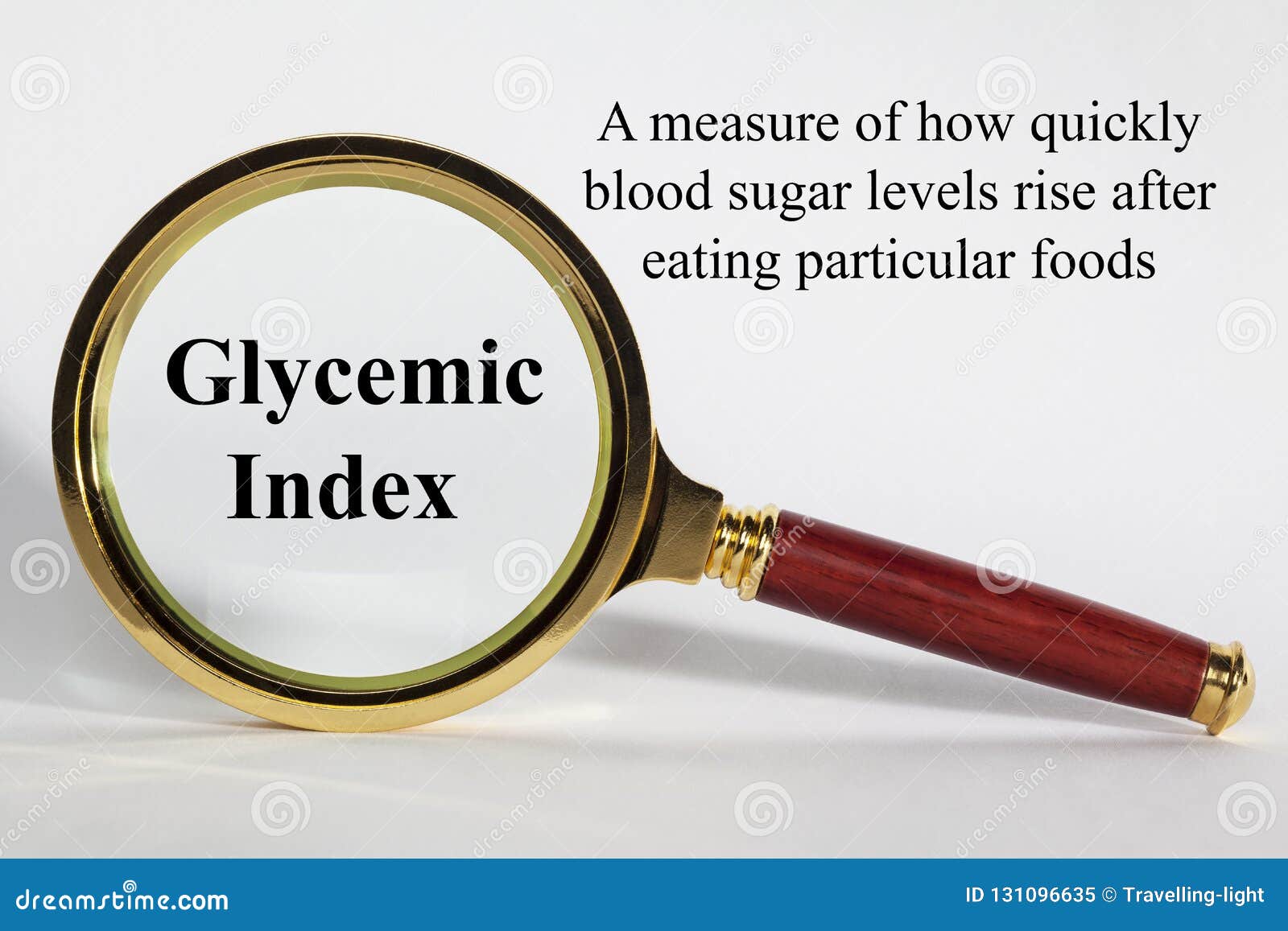 Glycemic Index Concept stock image. Image of glycemic - 131096635