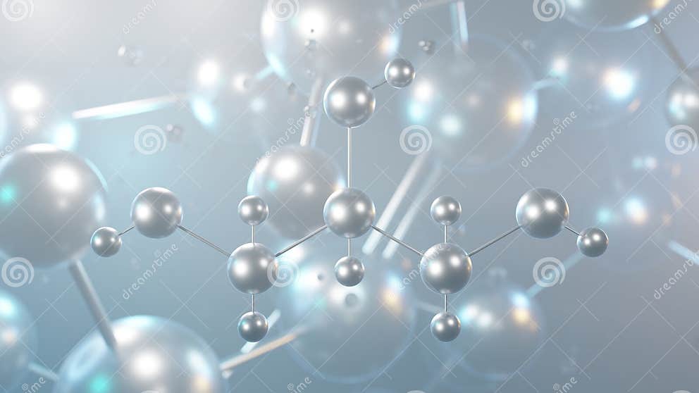 Glycerol Molecular Structure, 3d Model Molecule, Glycerine, Structural ...