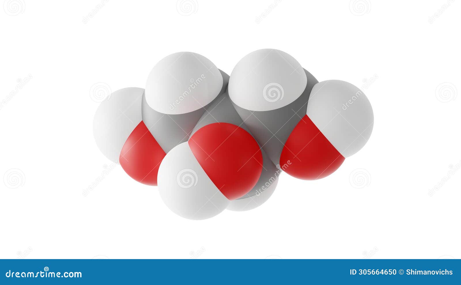 Glycerol Molecule, Glycerine, Molecular Structure, Isolated 3d Model ...