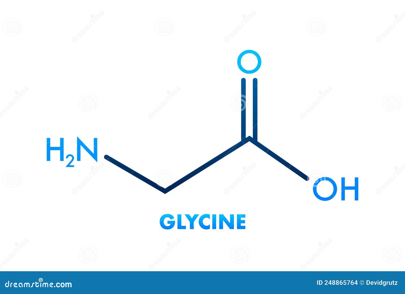 Glycine Formula. Glycine Formula, Great Design for Any Purposes Stock ...