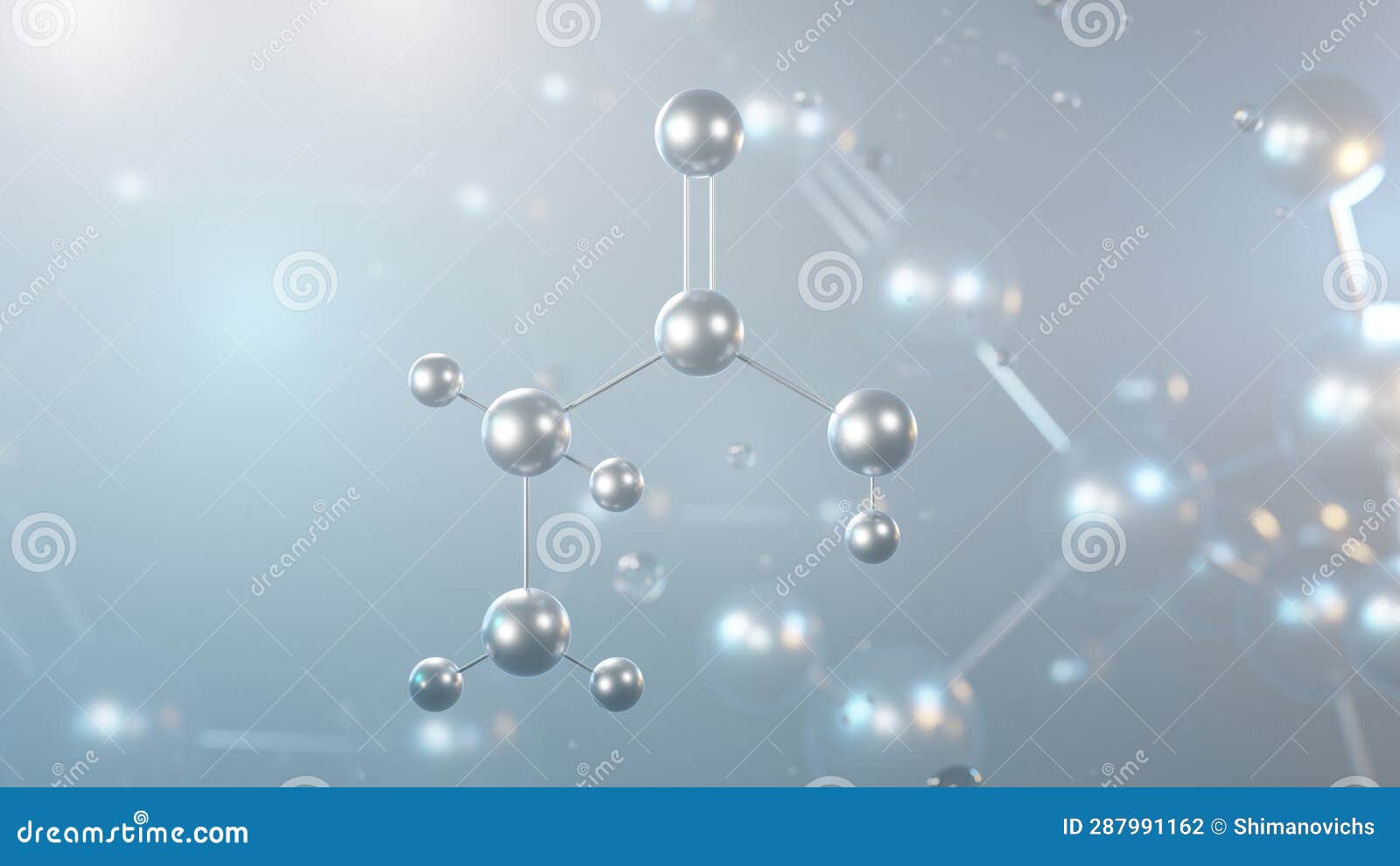 Glycine Molecular Structure, 3d Model Molecule, Amino Acid, Structural ...