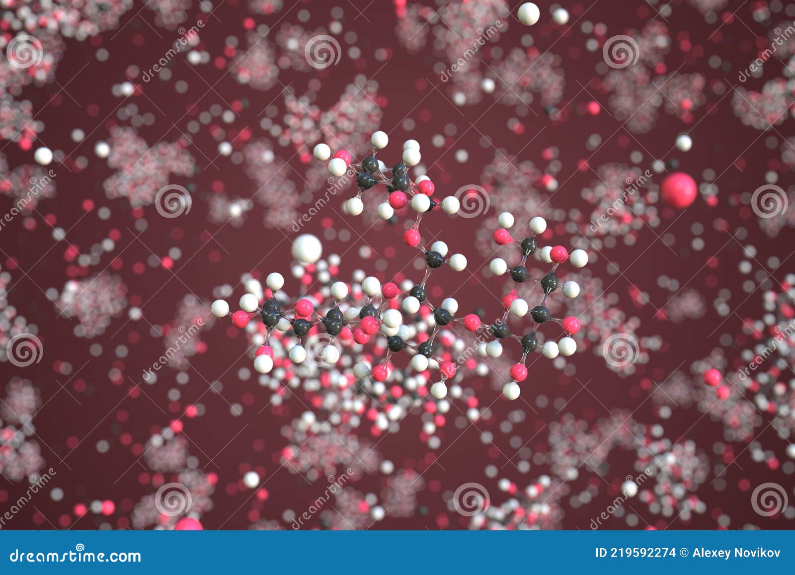 Glycogen Molecule Made with Balls, Scientific Molecular Model. Chemical ...