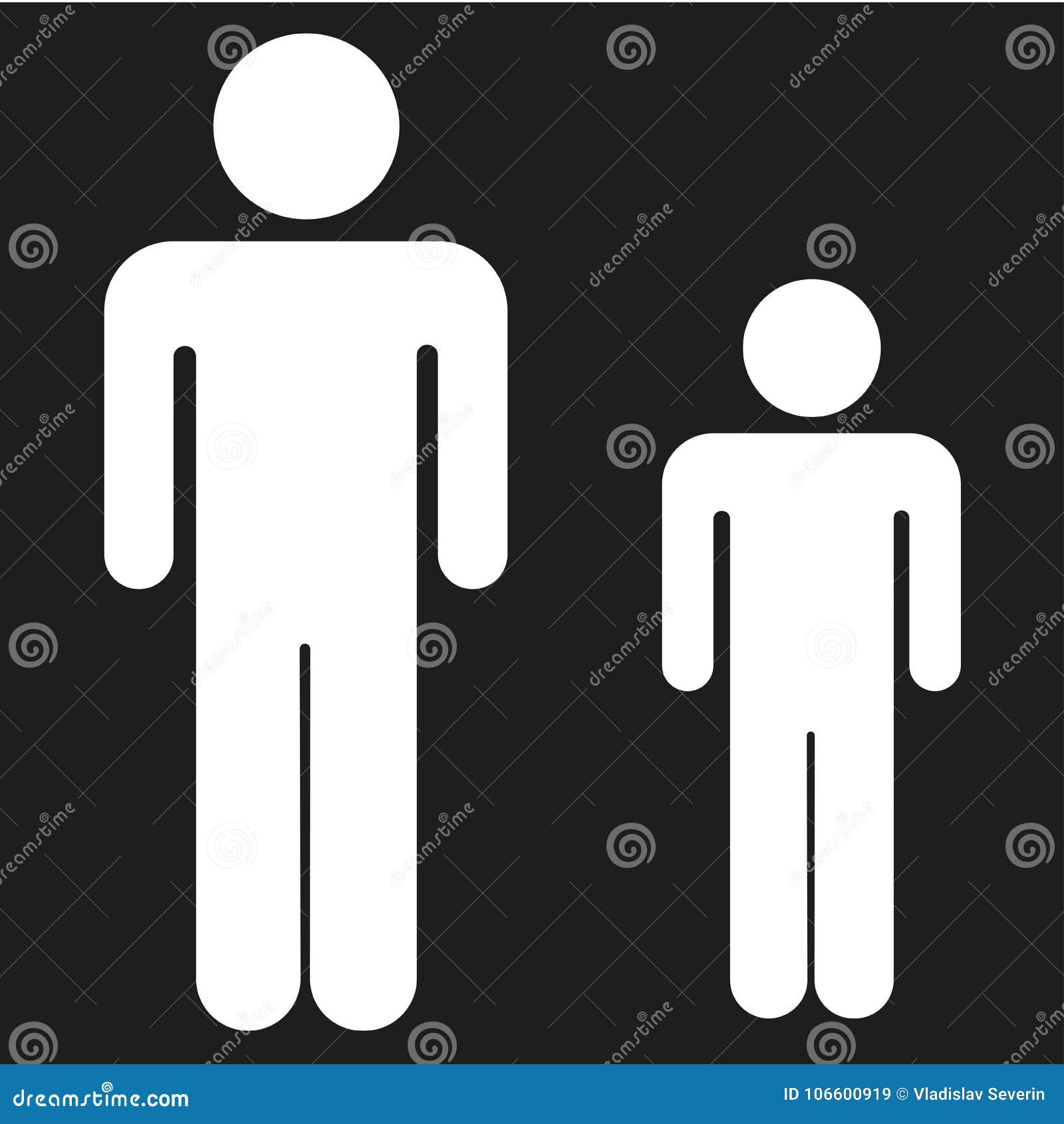 Big Small People Icon Stock Illustrations – 516 Big Small People Icon ...