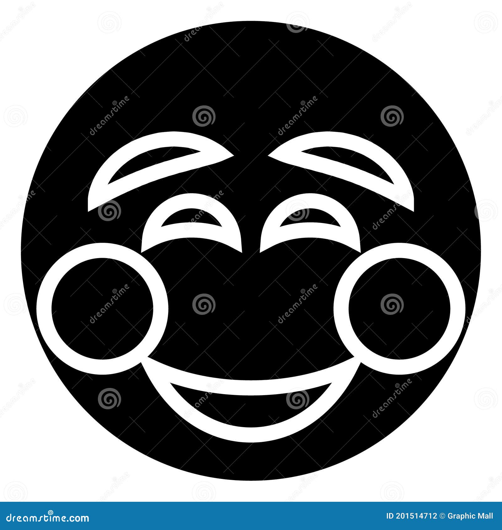Glyph icon for emoji face. stock vector. Illustration of uploading ...