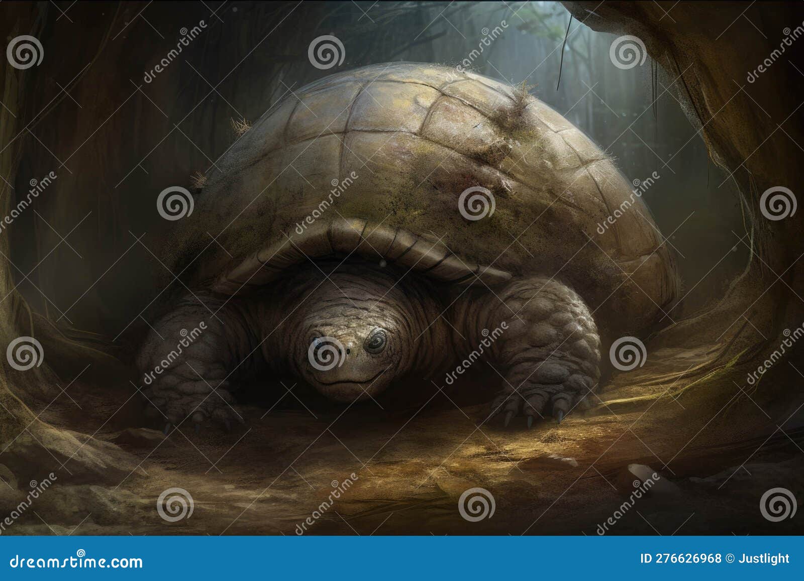 Glyptodon Dinosaur Ancient Vector Illustration Transparent Background ...