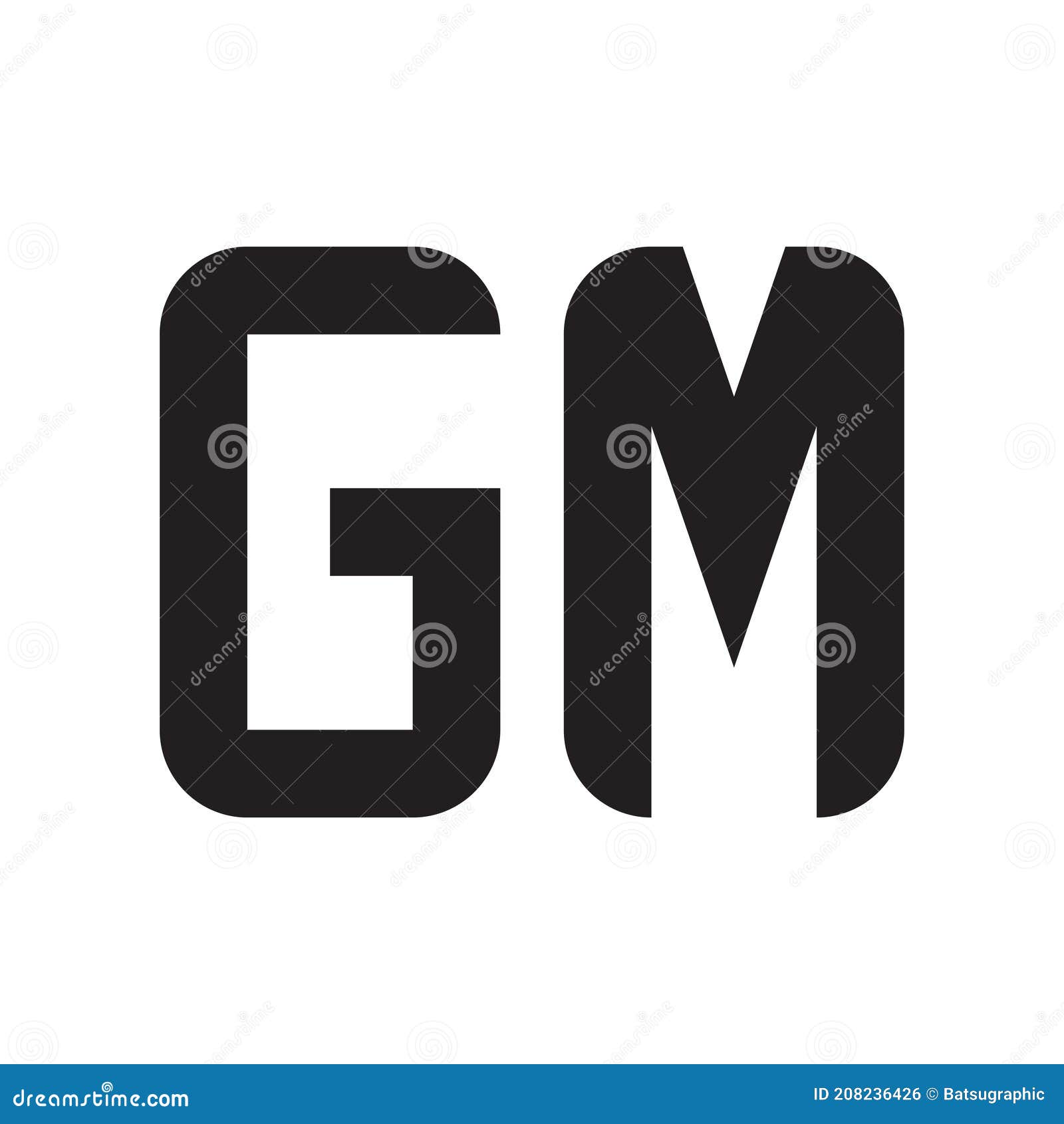 Gm Initial Letter Vector Logo Icon Stock Vector - Illustration of ...