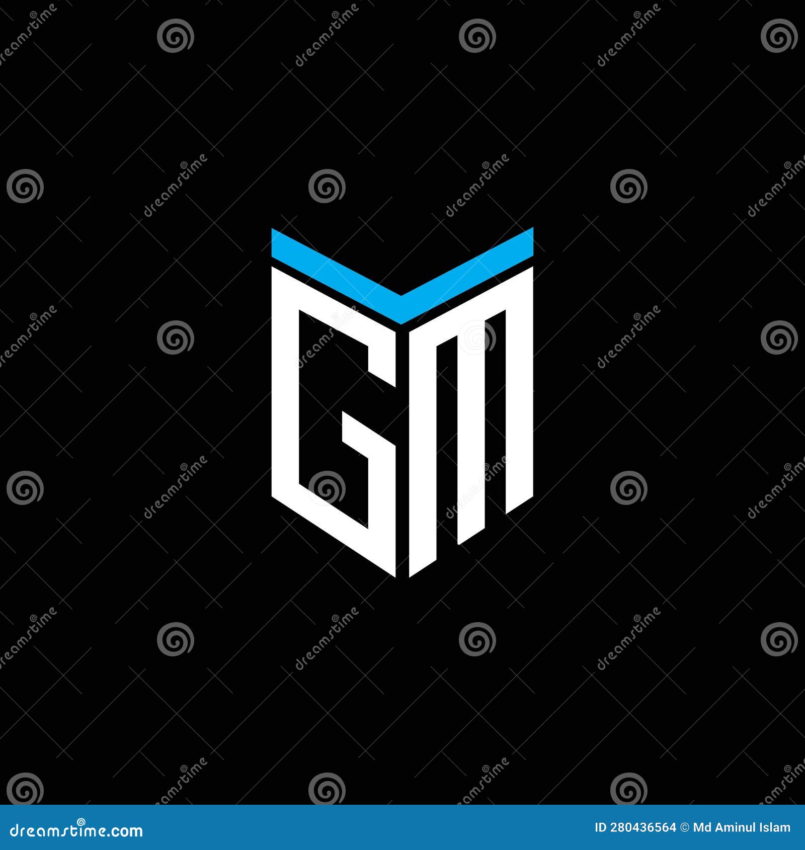 GM Letter Logo Creative Design with Vector Graphic Stock Vector ...