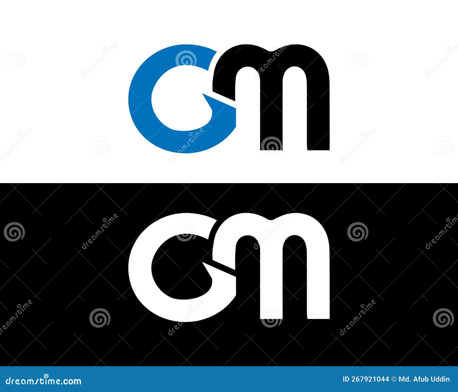 GM Logo Design Concept stock vector. Illustration of font - 267921044