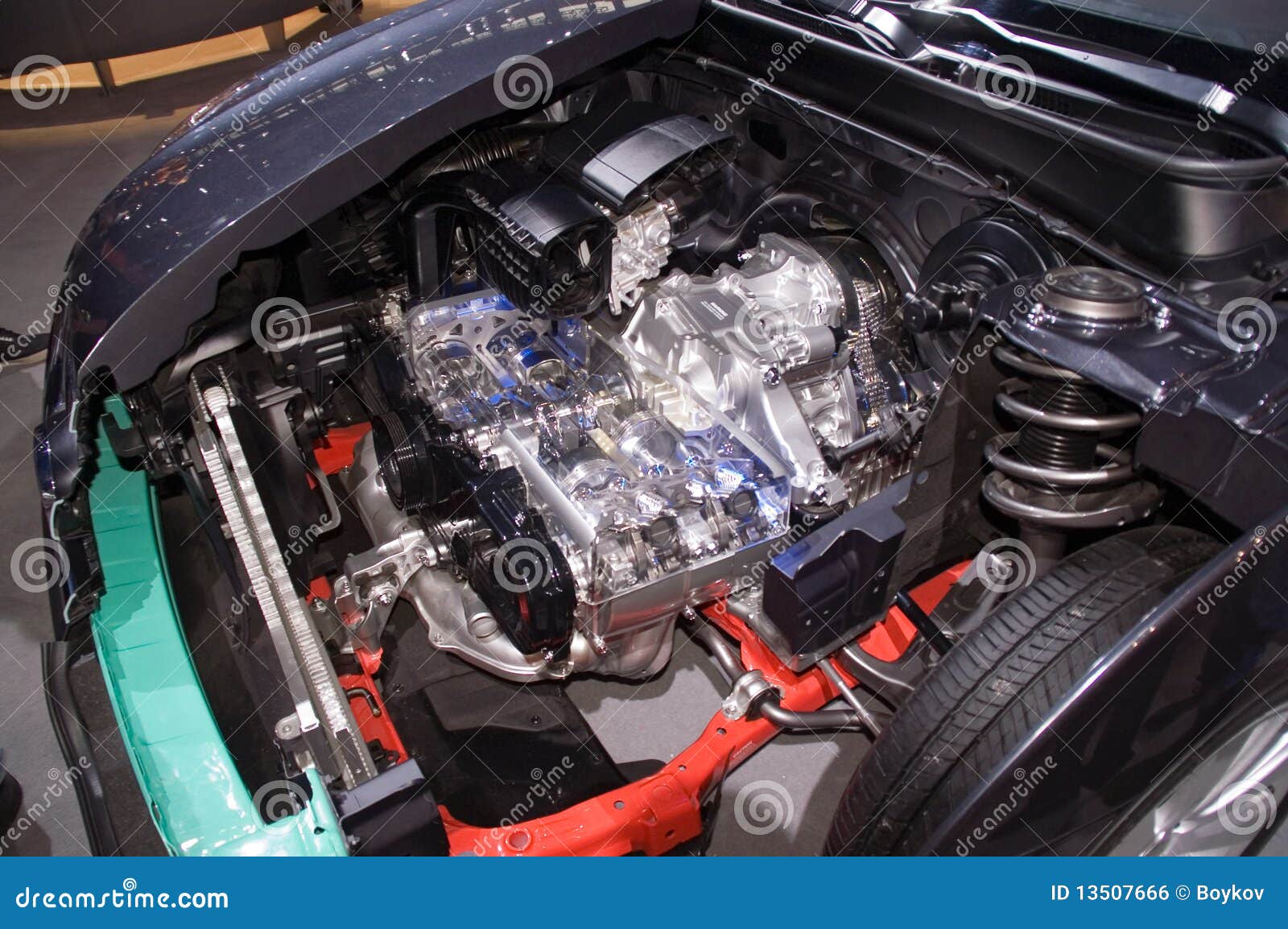 GM open engine display editorial photo. Image of parts - 13507666