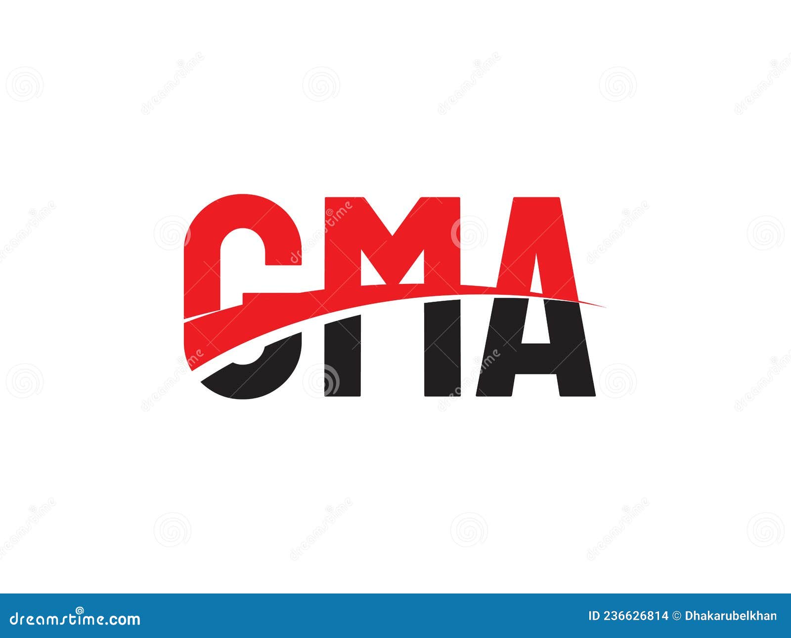 GMA Letter Initial Logo Design Vector Illustration Stock Vector ...