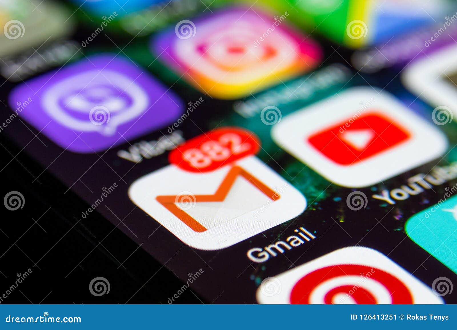 Gmail Icon on Smart Phone Screen Editorial Photo - Image of email ...