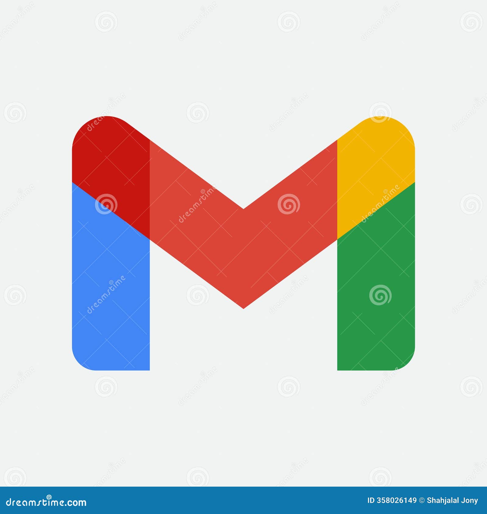 Gmail Logo Design Vector Illustration | CartoonDealer.com #357845652