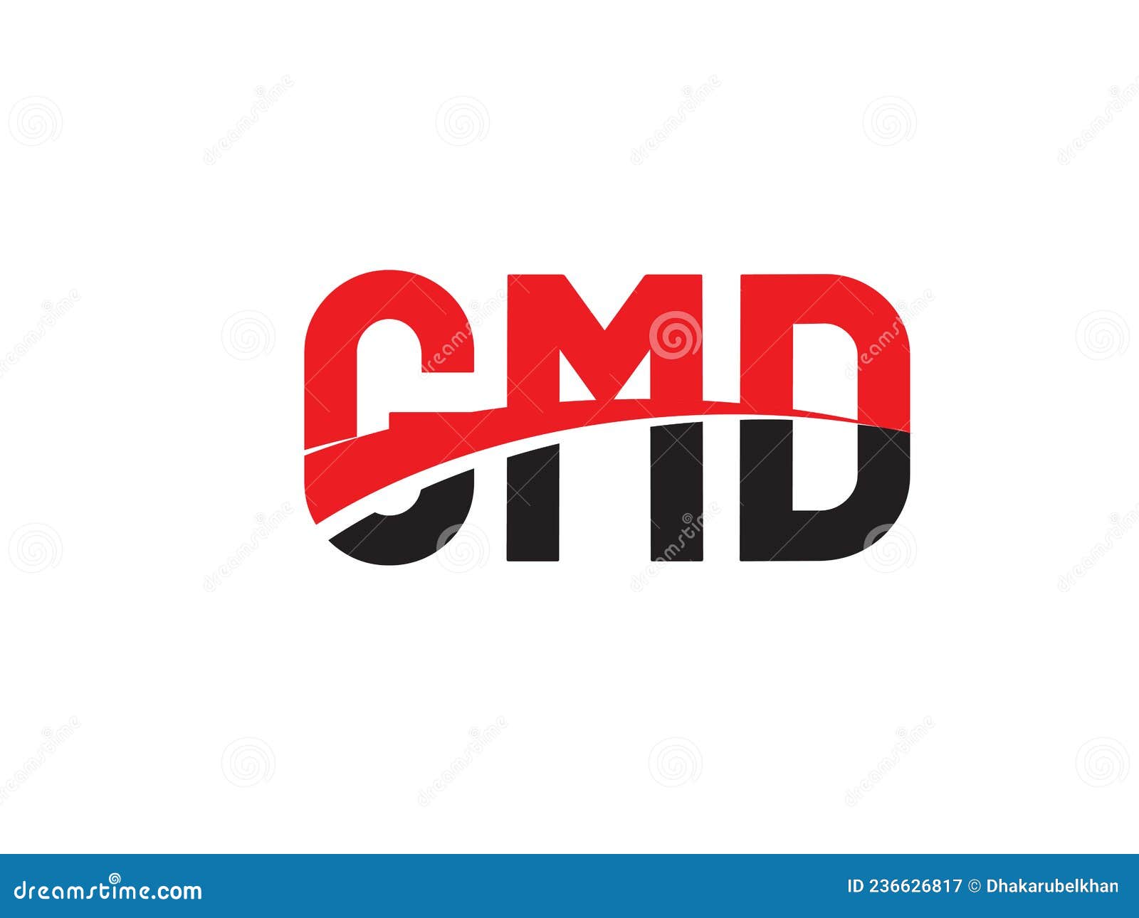 GMD Letter Initial Logo Design Vector Illustration Stock Vector ...