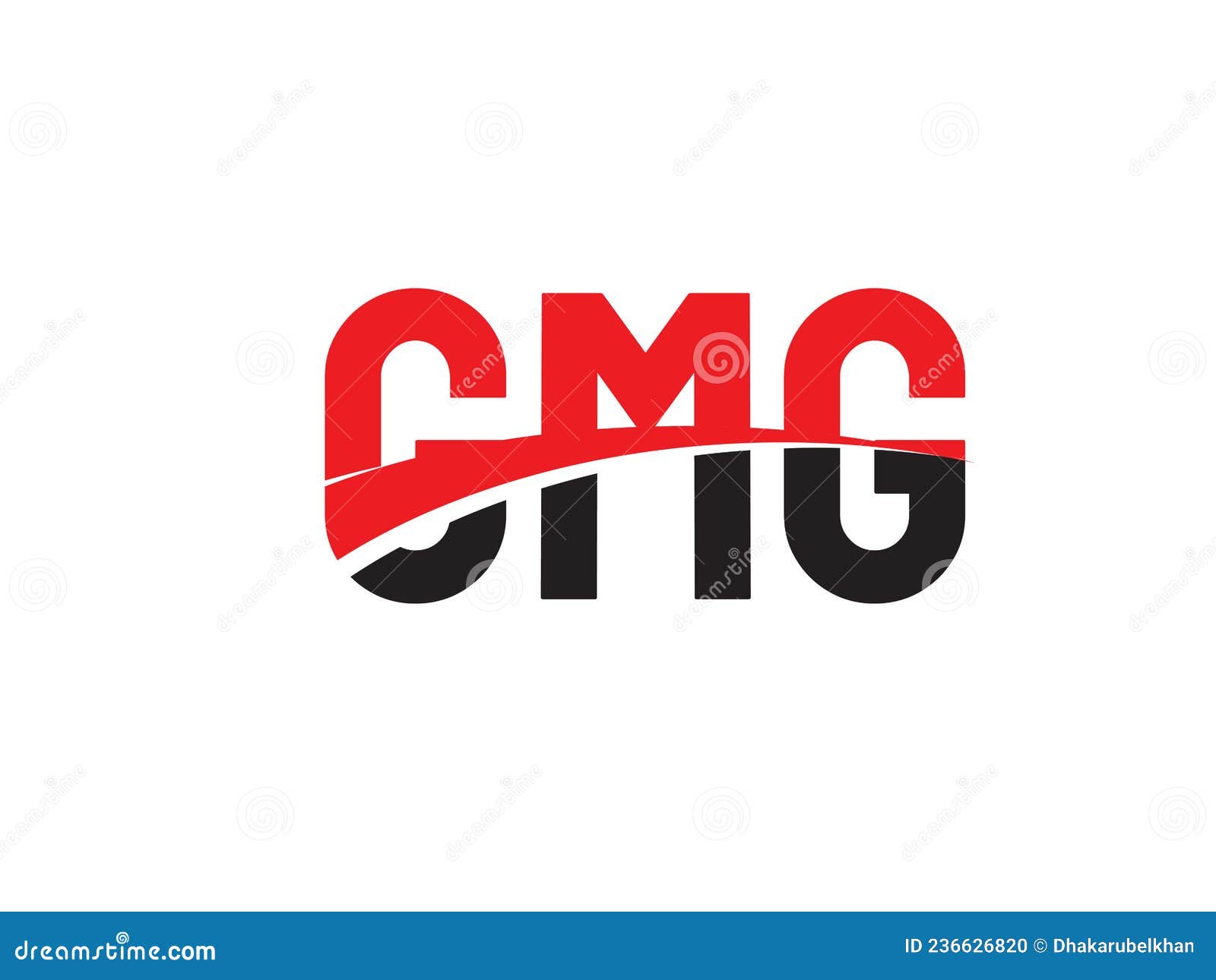 GMG Letter Initial Logo Design Vector Illustration Stock Vector ...