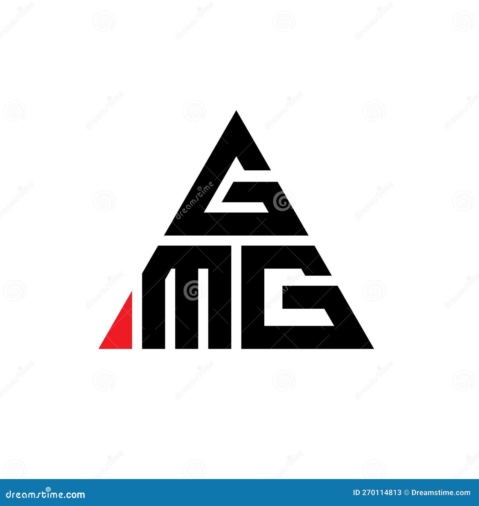 GMG Triangle Letter Logo Design with Triangle Shape. GMG Triangle Logo ...