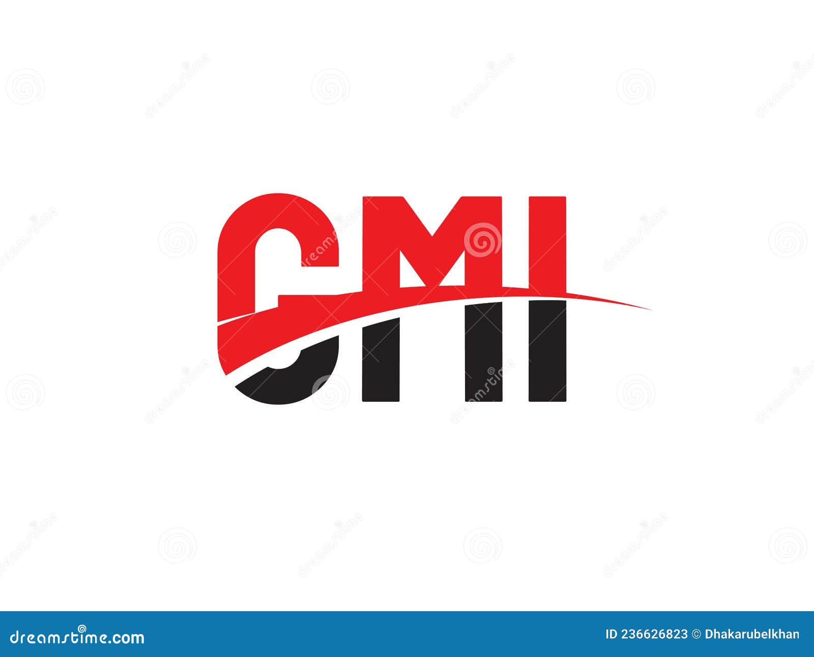 GMI Letter Initial Logo Design Vector Illustration Stock Vector ...