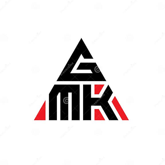 GMK Triangle Letter Logo Design with Triangle Shape. GMK Triangle Logo ...