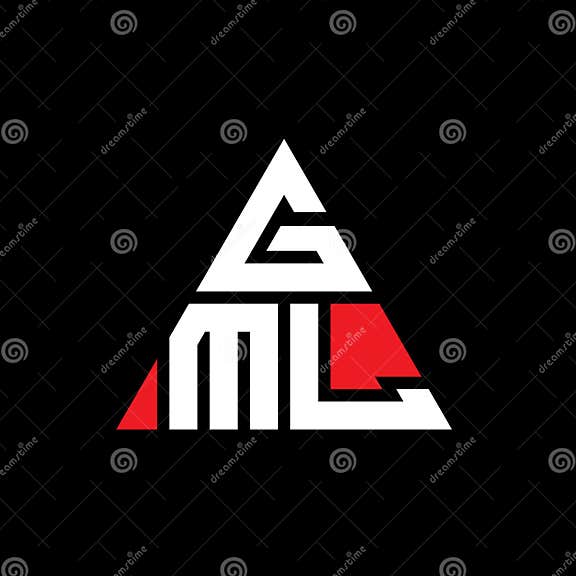 GML Triangle Letter Logo Design with Triangle Shape. GML Triangle Logo ...
