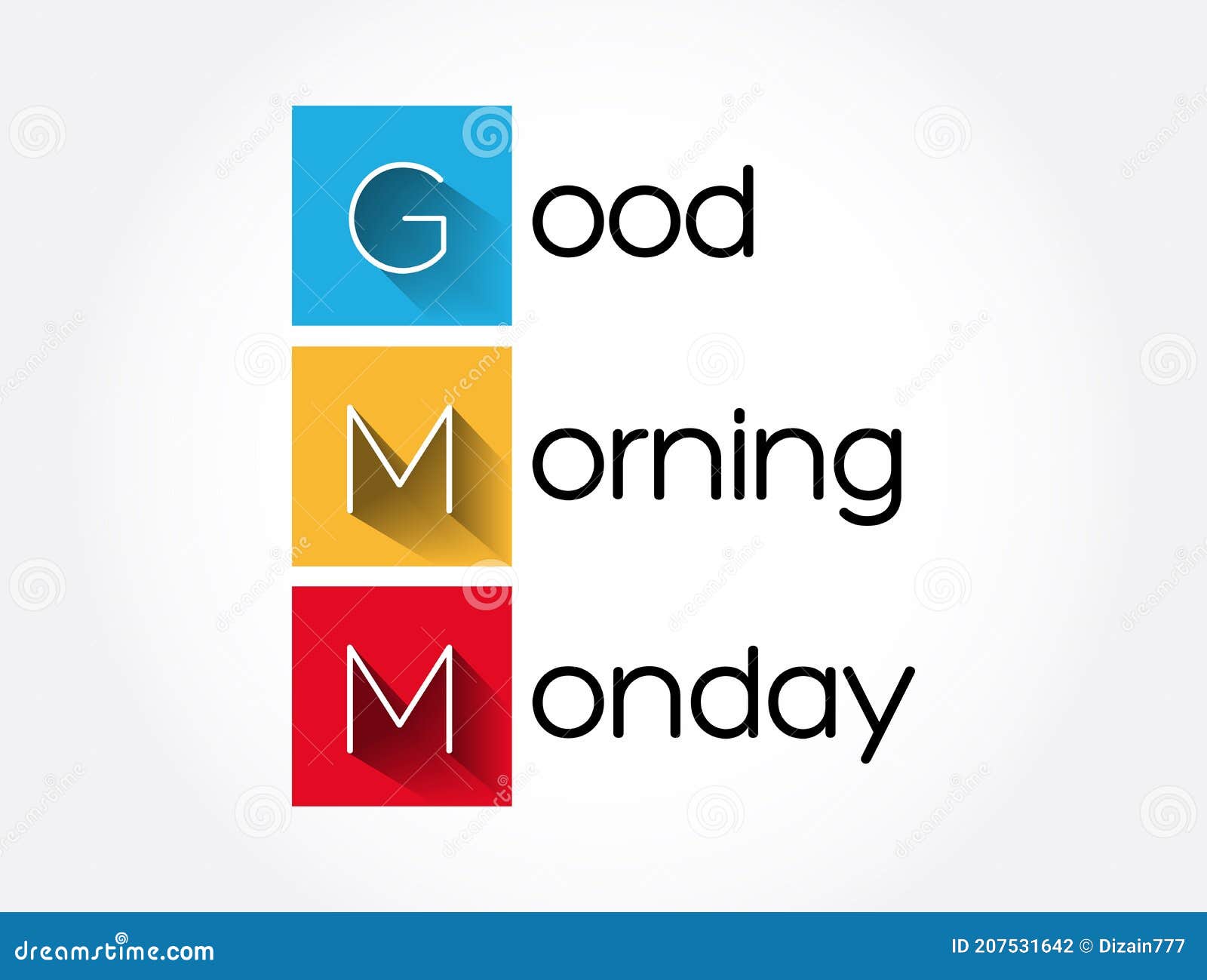 GMM - Good Morning Monday Acronym, Concept Background Stock Photo ...