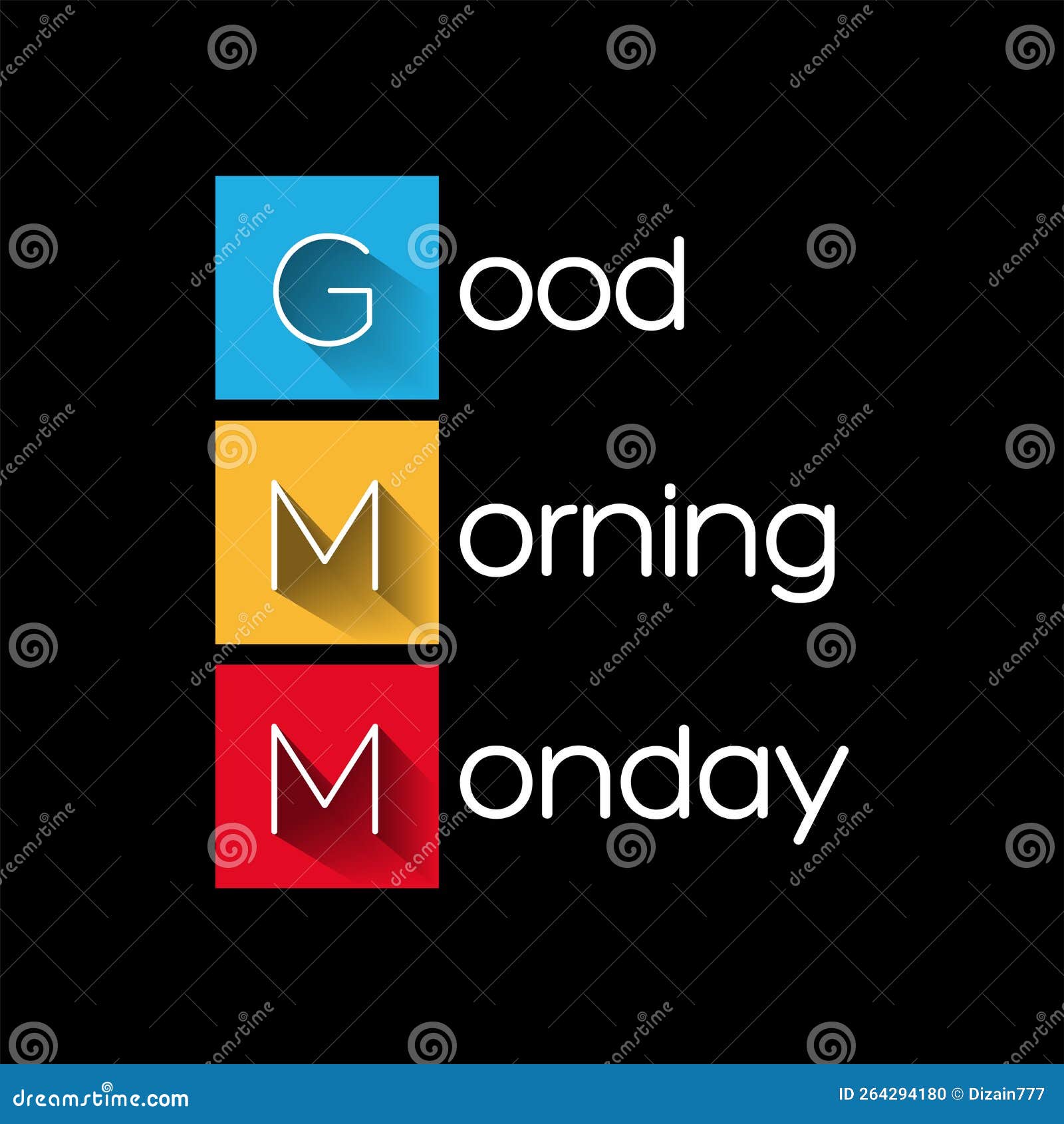 GMM - Good Morning Monday Acronym, Concept Background Stock ...