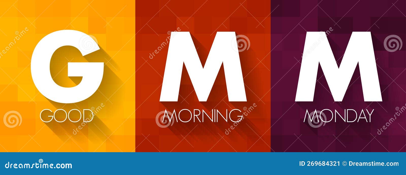 GMM - Good Morning Monday Acronym, Concept Background Stock ...