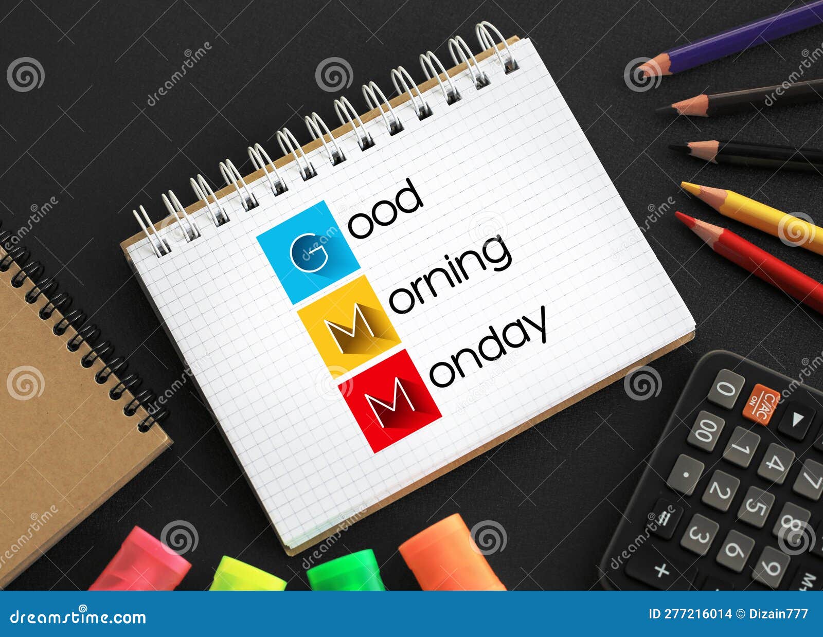 GMM - Good Morning Monday Acronym on Notepad, Concept Background Stock ...